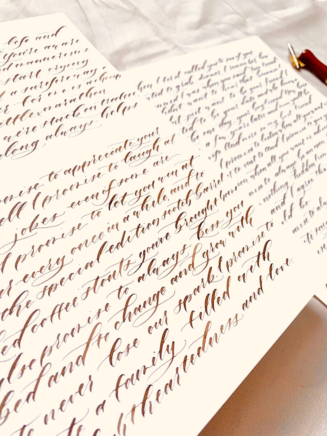 Custom Wedding Vows - Etsy