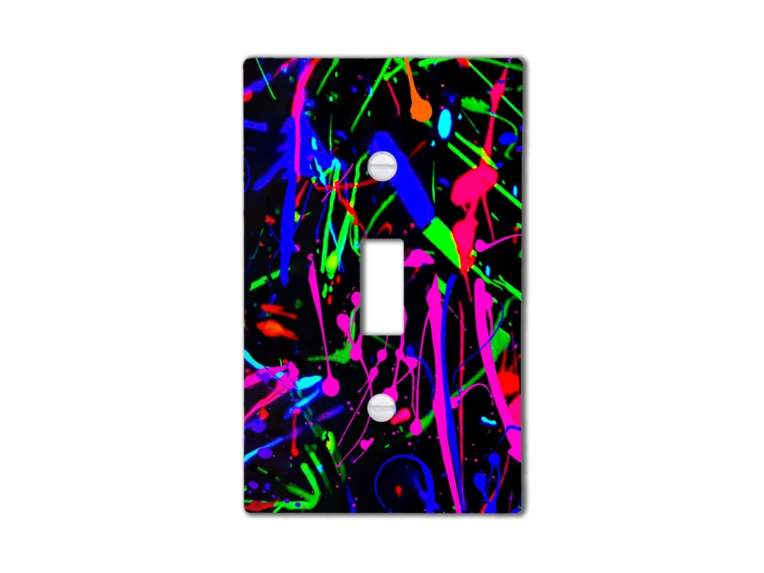 Paint Splatter Light Switch Cover - Etsy