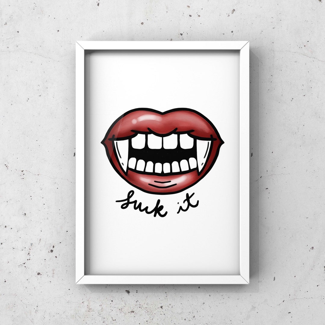 Vampire Print - Etsy