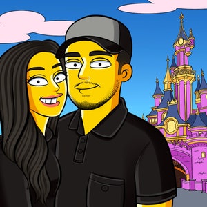 Custom Simpsons Family Portrait, Simpsons Gift Dad, Family Simpsons ...