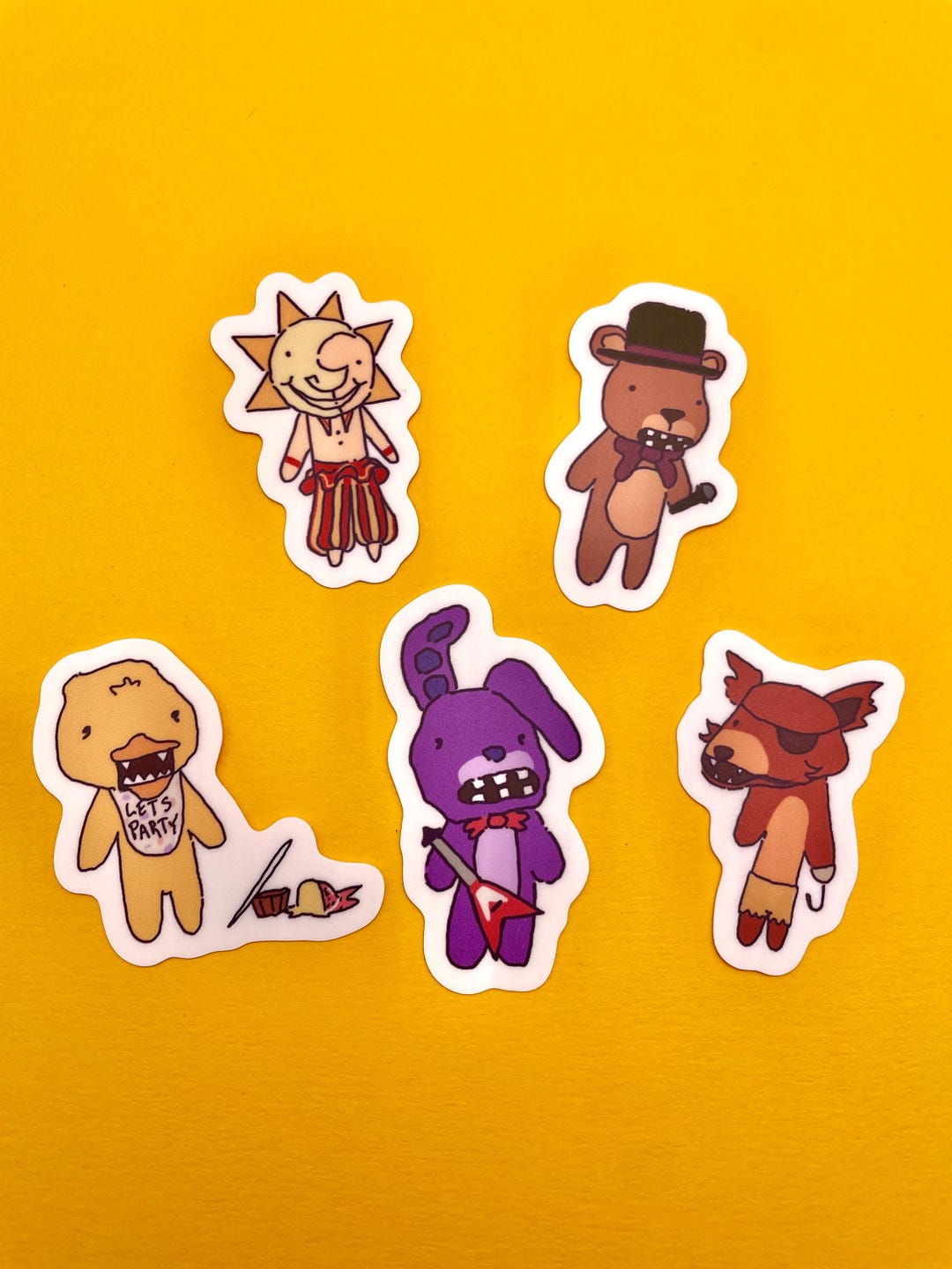 FNAF Sticker Pack (matte Waterproof) Five Nights at Freddy’s - Etsy