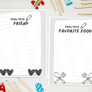 Drawing Kids Worksheet, School Activity, Home Learning, School Fun ...