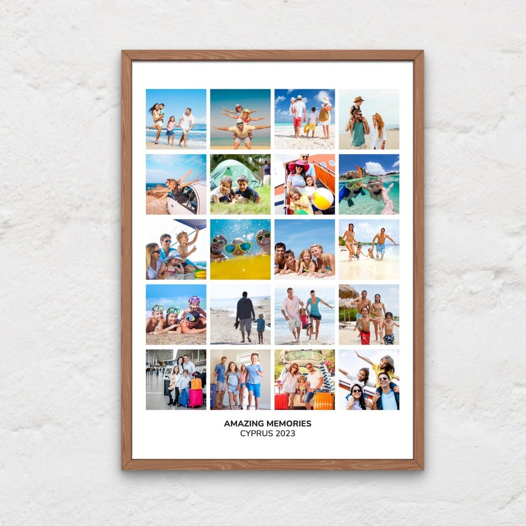 Personalized Photo Collage With a Personalized Message, Customizable ...