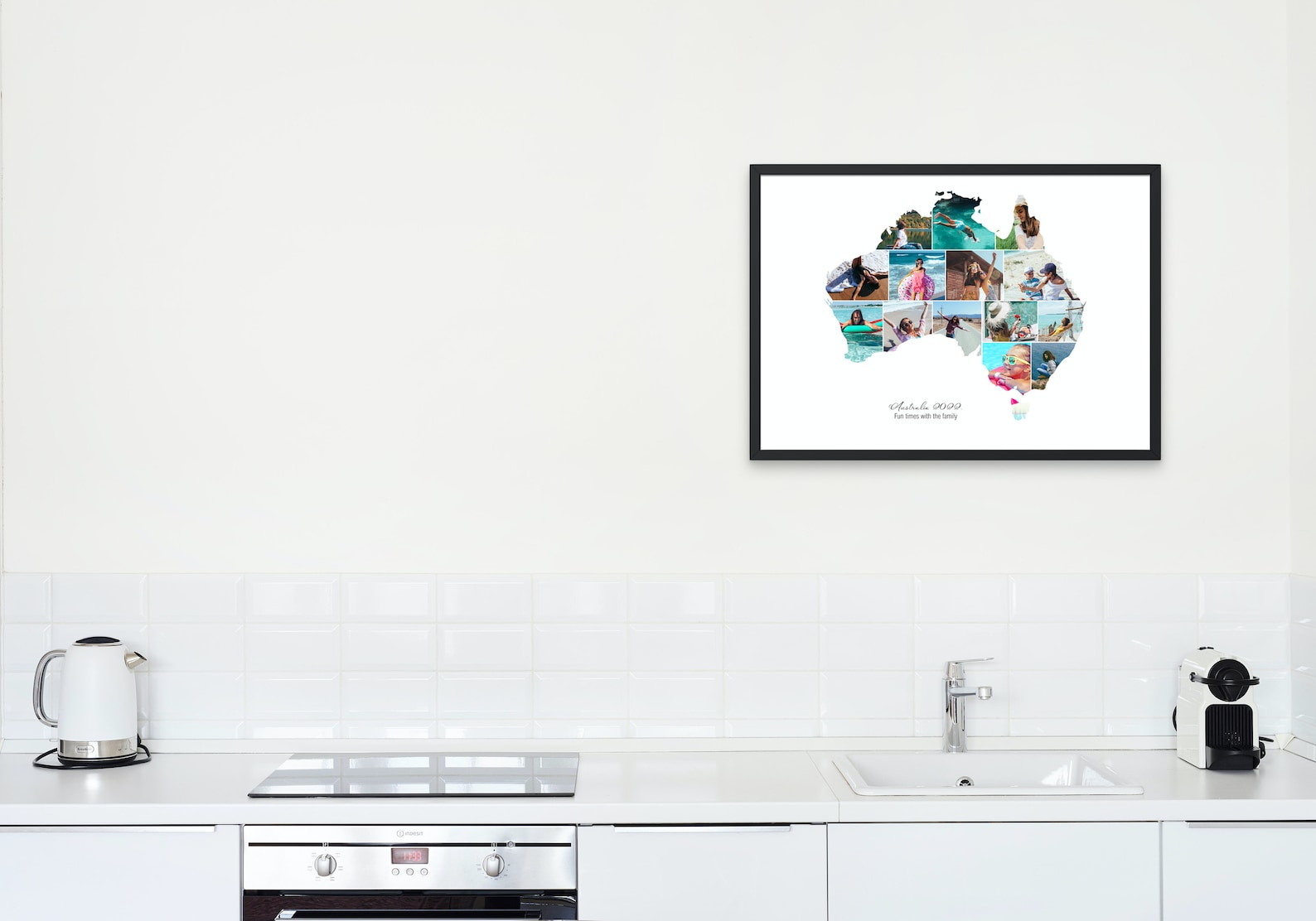 Custom Australia Photo Map Collage, Personalized Travel Print - Etsy UK