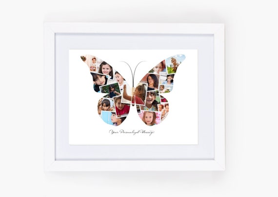 Butterfly Themed Personalized Photo Collage Butterfly Collage - Etsy