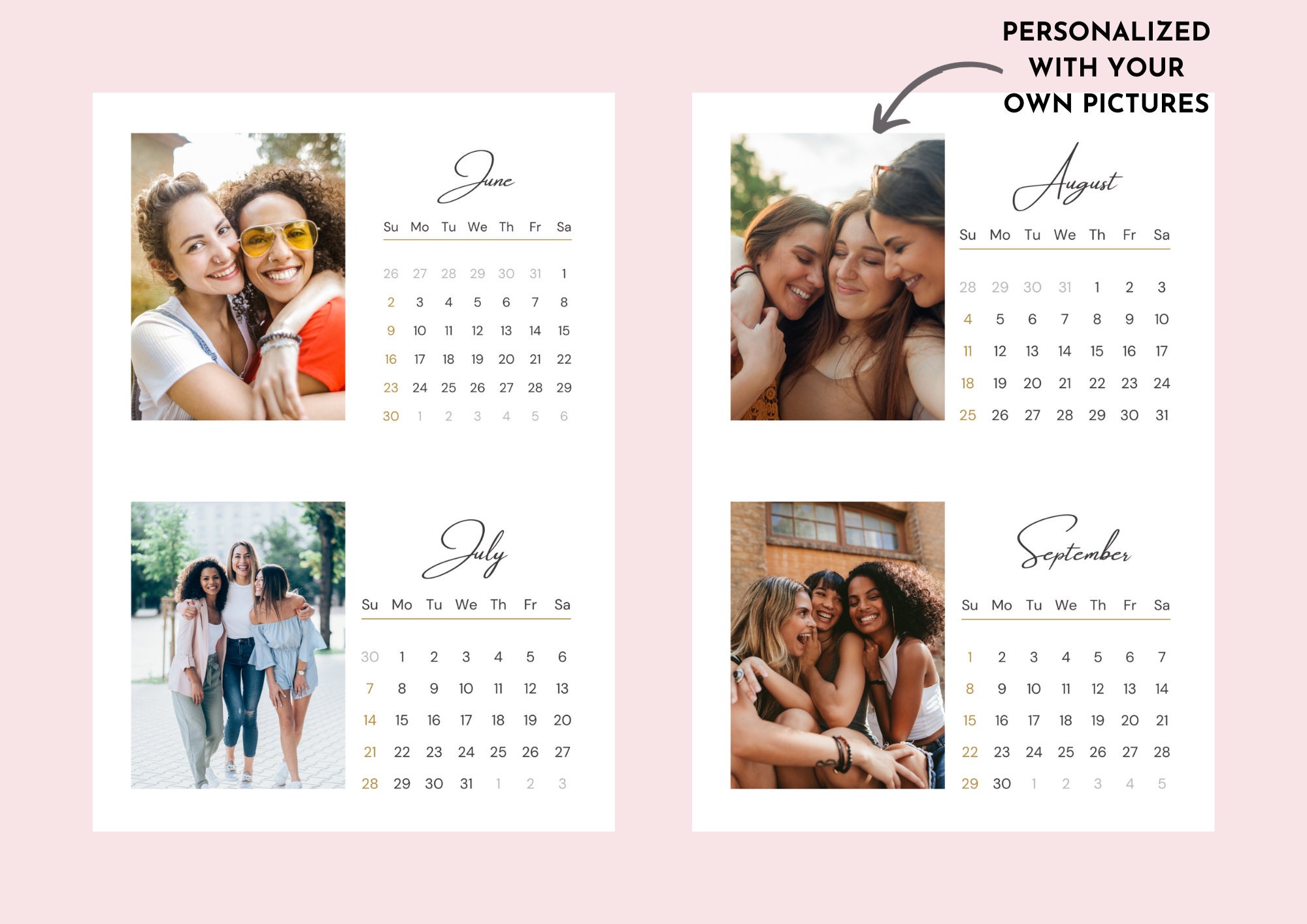 Personalized 2024 A5 Calendar Customizable Planner With - Etsy UK