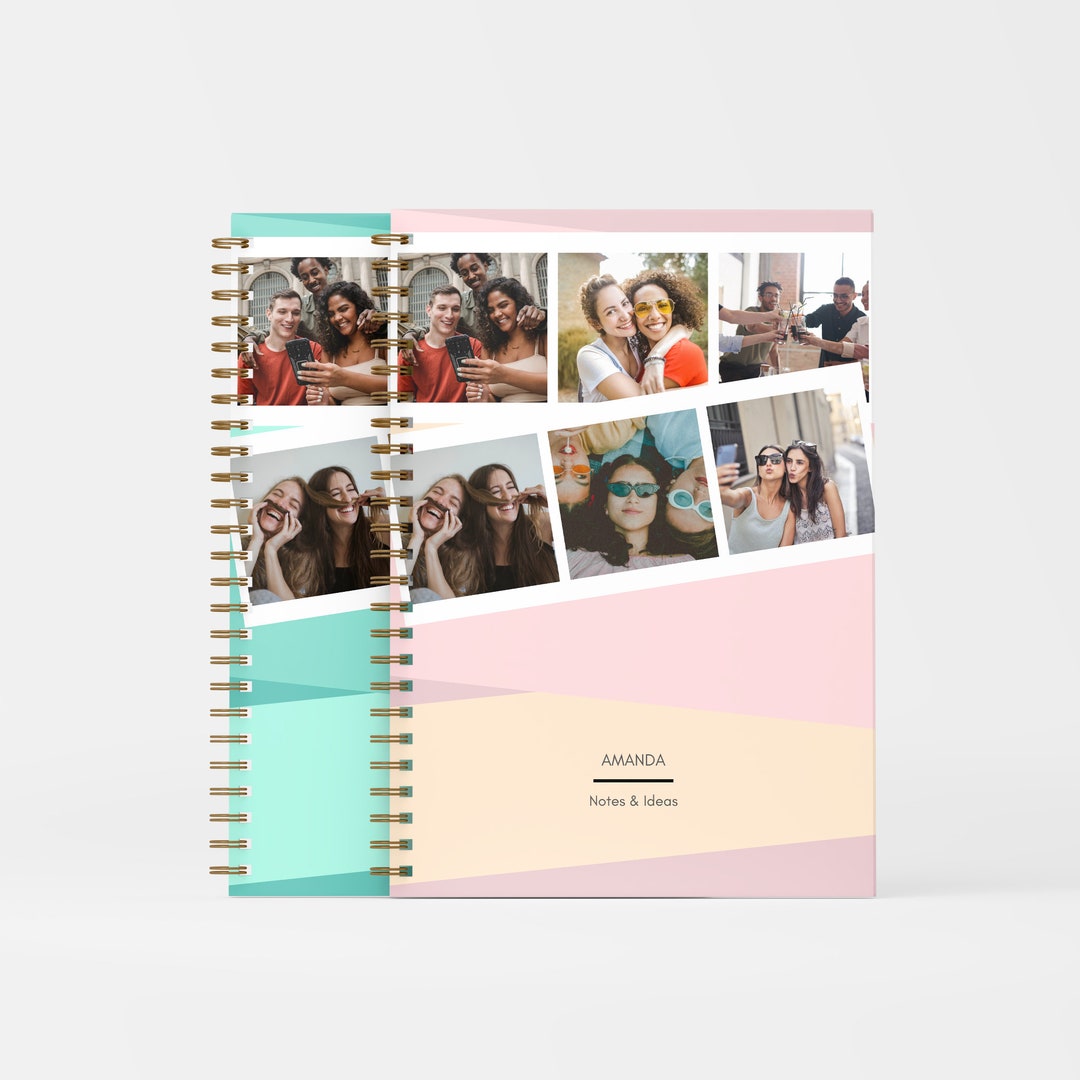 Personalized Photo Notebook, Personalized A5 Wirobound Notebook, Back ...