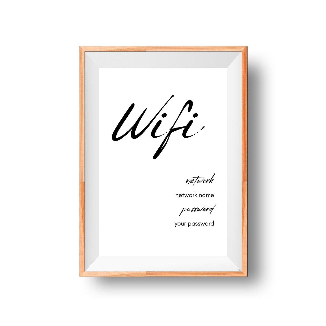 Personalized Home Wifi Wall Art, Custom Wifi Wall Art, Personalized ...