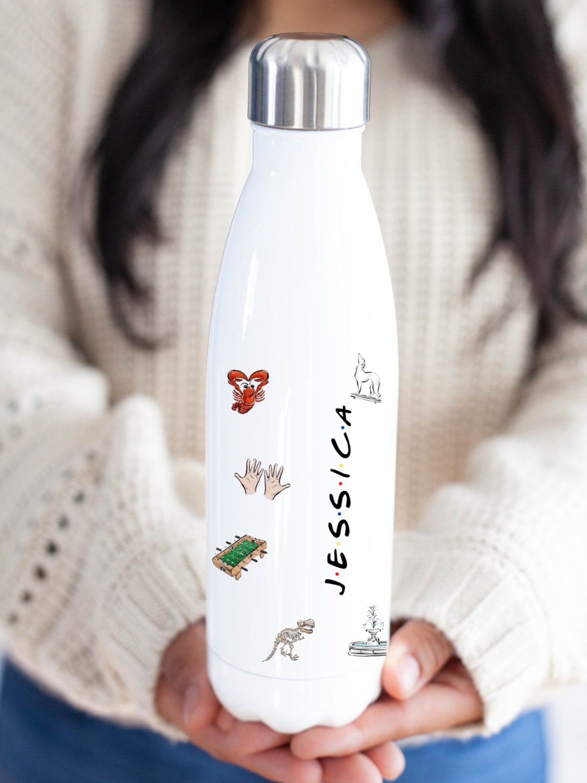 Personalized Friends Themed Insulated Water Bottle, Personalized Chilly ...
