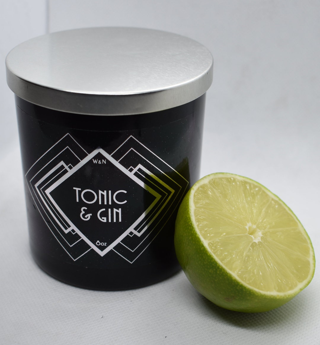 Tonic and Gin 8oz Cocktail Candle 1920s Prohibition Speakeasy Cocktail ...