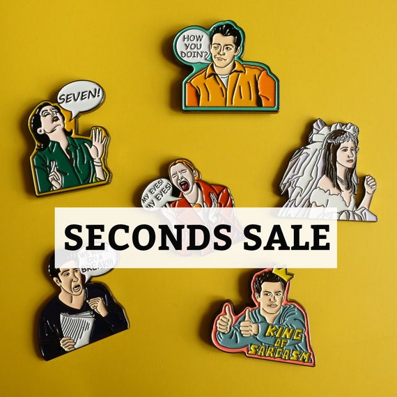 Seconds Sale enamel pin Friends pins | Etsy