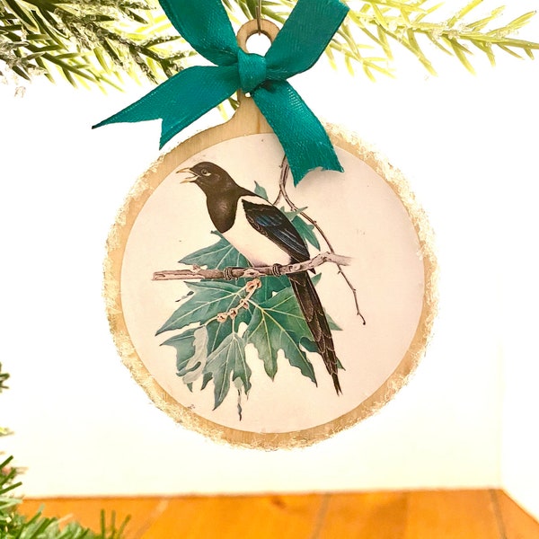 Magpie Ornament - Etsy
