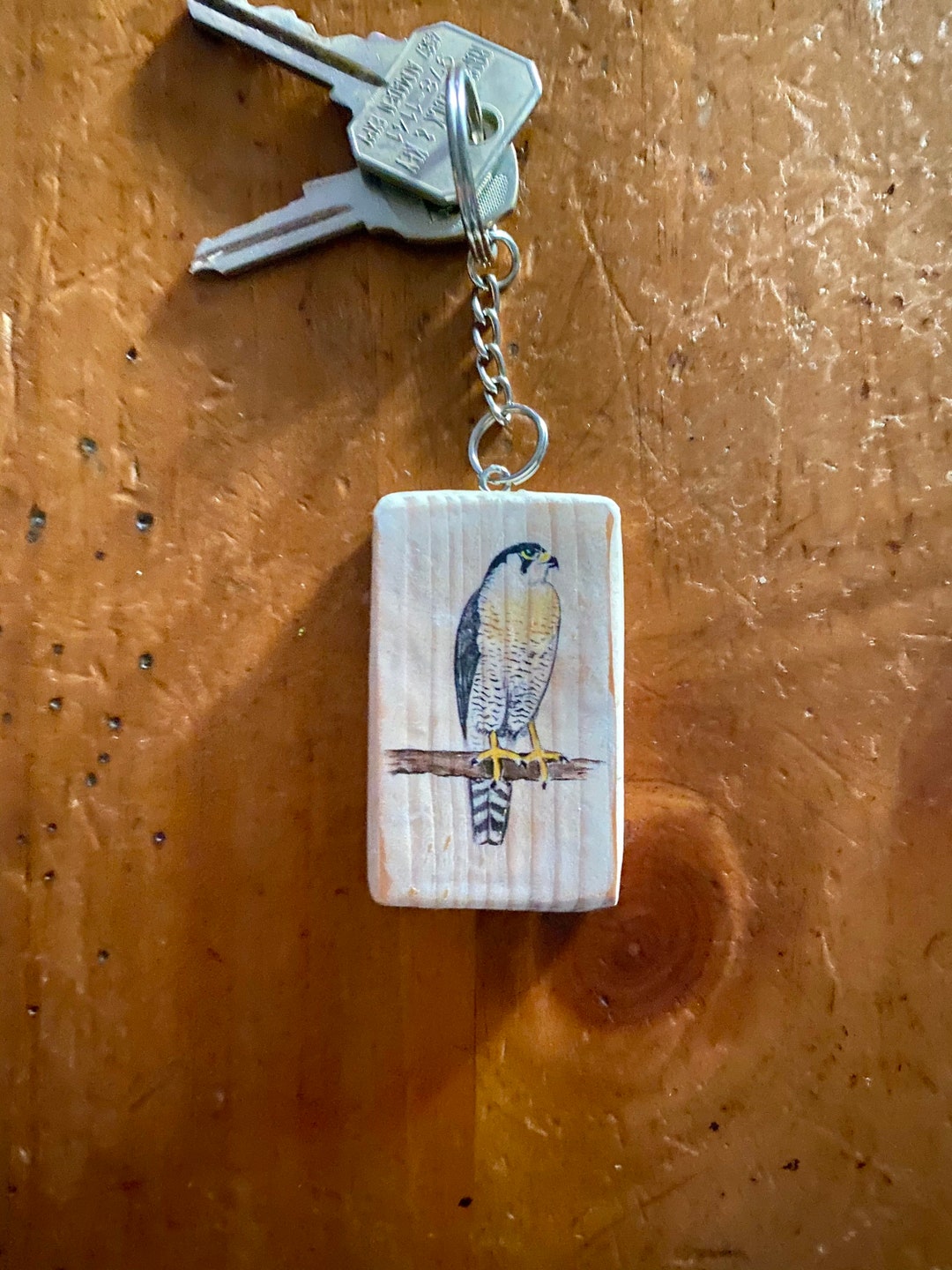 Peregrine Falcon Keychain - Etsy