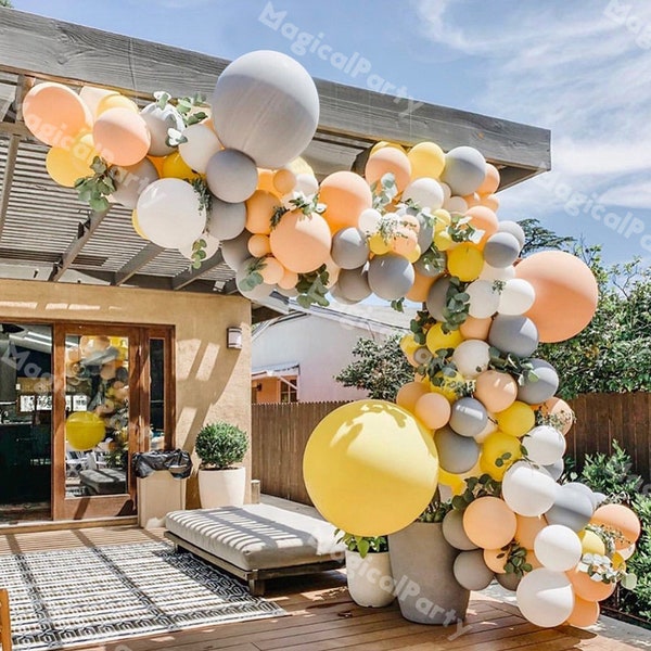 Yellow Gray Party - Etsy