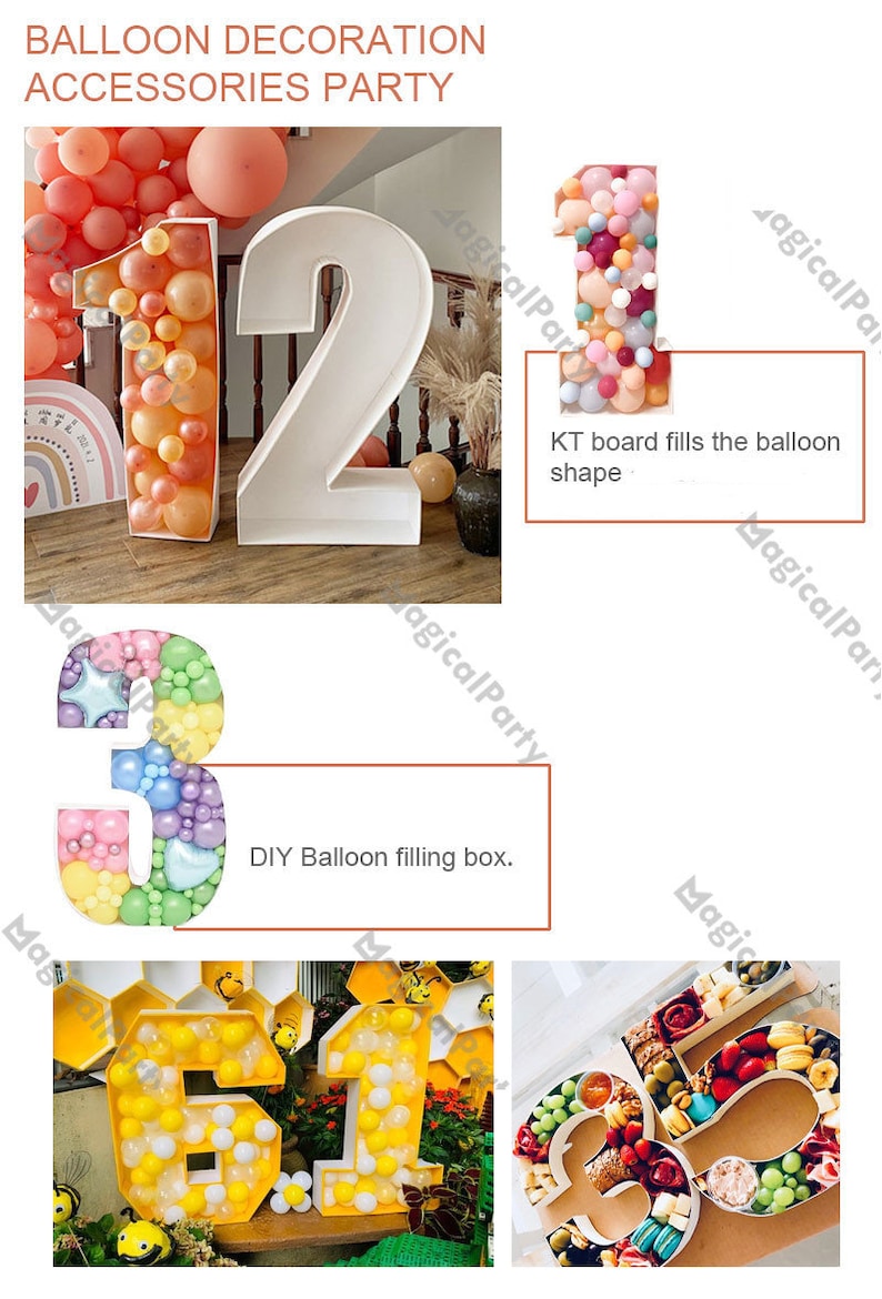 Number 2 Pre-cut Mosaic Balloon Numbers Frame Light up Kits Number Two ...