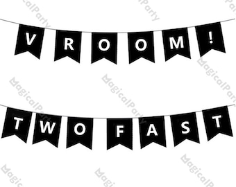 Two Fast Birthday - Etsy