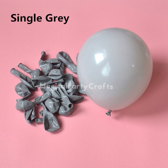 50/5pcs Double-stuffed Pastel Grey Balloons 5/10/12/18inch | Etsy Canada