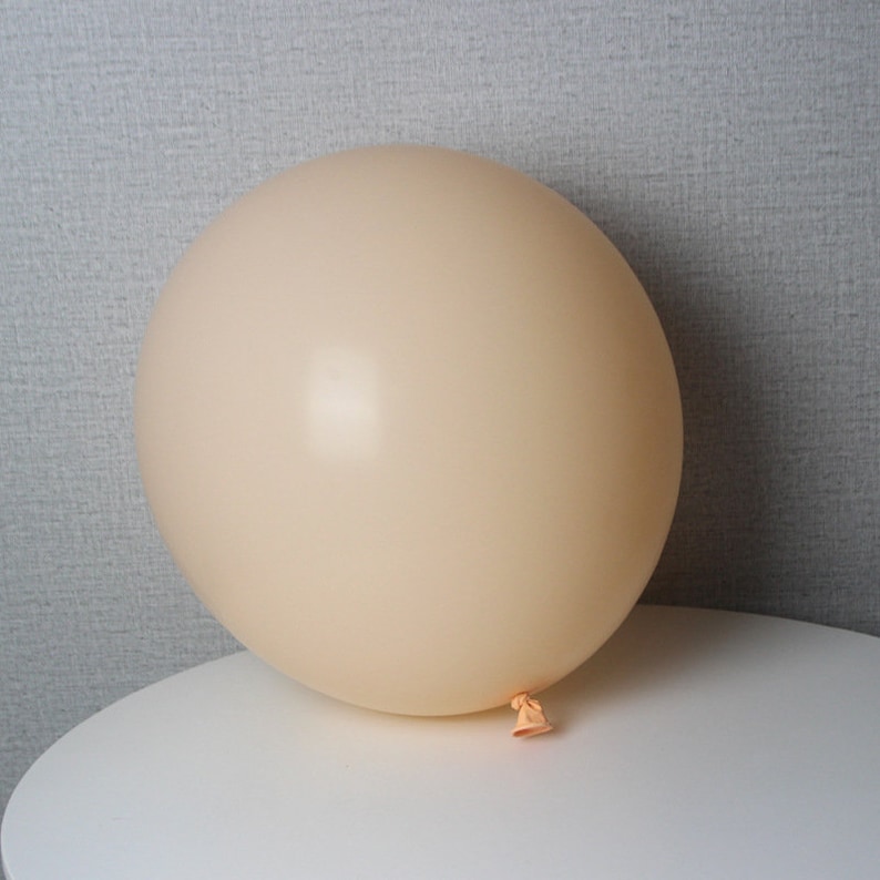 10pcs 5/10/12/18/24/36inch Cream Peach Balloon Matte Balloon Blush ...
