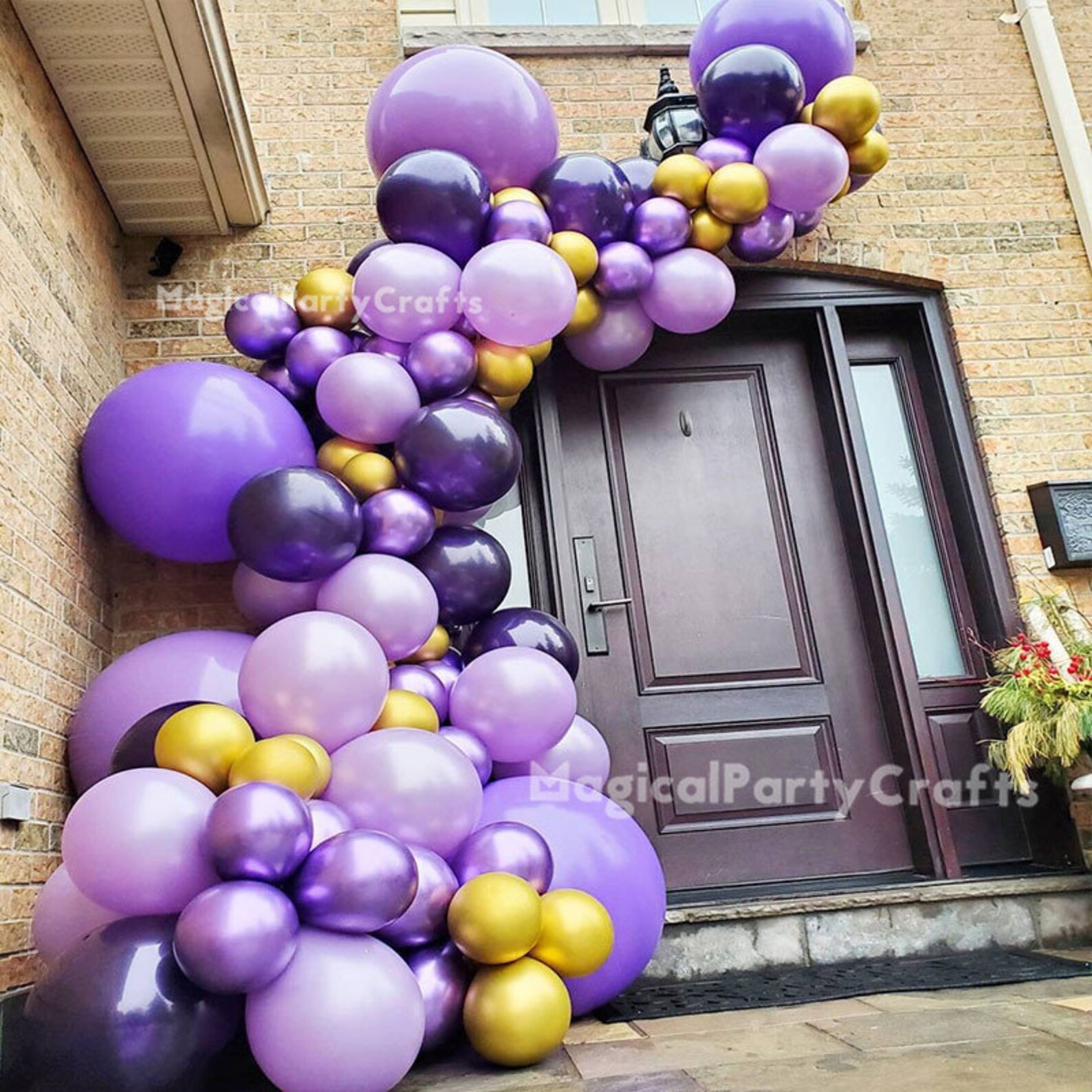 104pcs Purple Lavender Violet Balloon Garland Kit Chrome Gold - Etsy