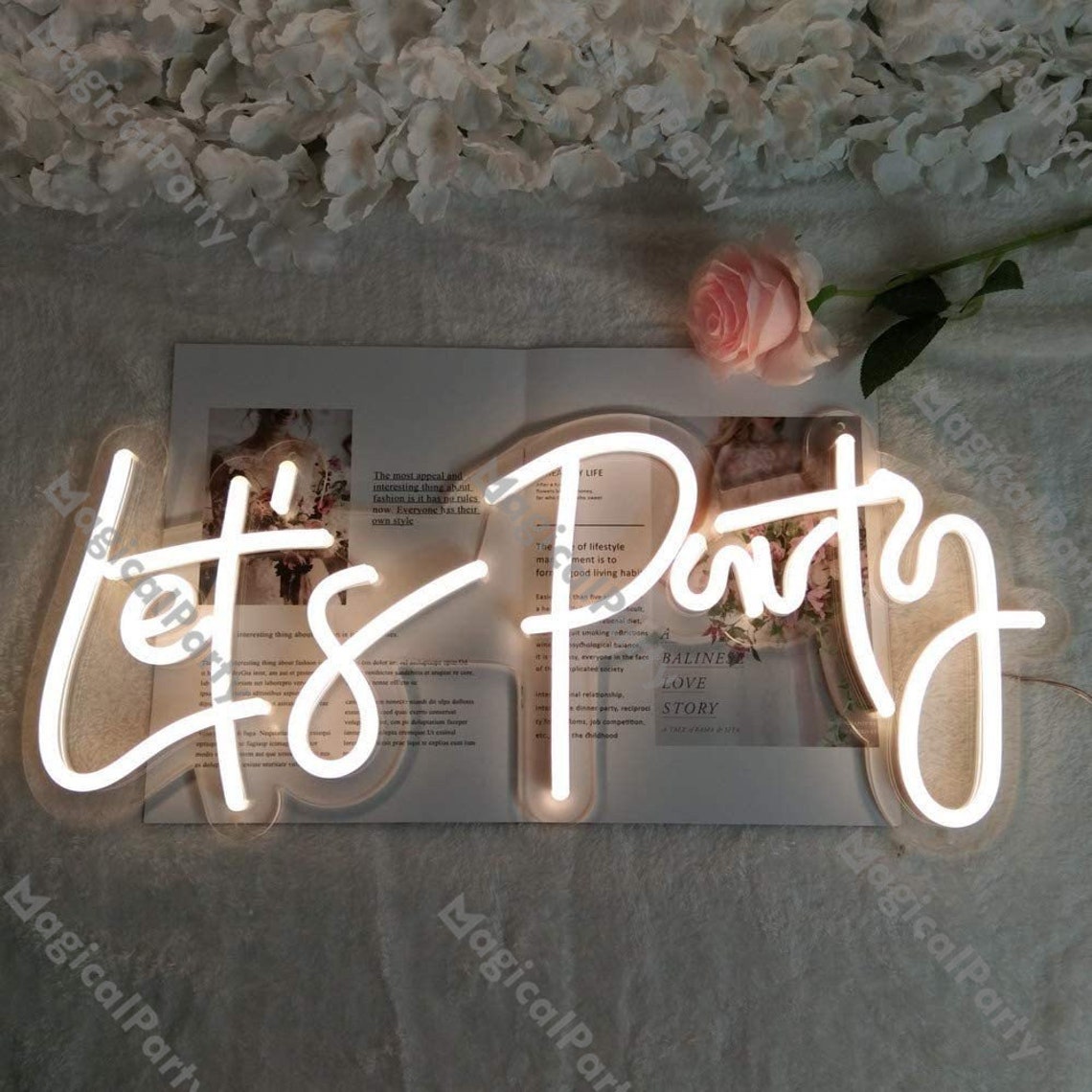 Let's Party Neon Signflex LED Neon Signs Light for Home | Etsy
