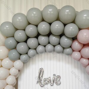 5/10/12/18inch Retro Taro Paste Smoke Blue Ink Green Dusk Pink Party ...