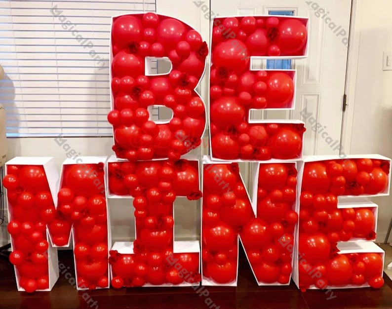 PRE-CUT Mosaic Letter Balloon Frame Gaint A-Z Foam Board Balloon Kits ...