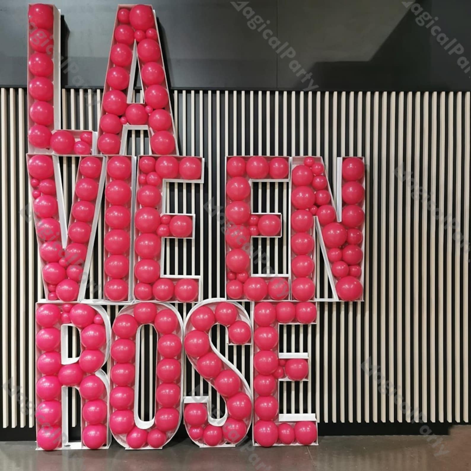 PRE-CUT Mosaic Letter Balloon Frame Gaint A-Z Foam Board Balloon Kits ...