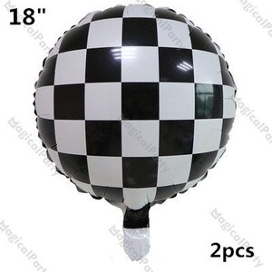 Retro Race Car Themed Black Number Balloon 16"/32"/40" DIY Birthday F1 ...