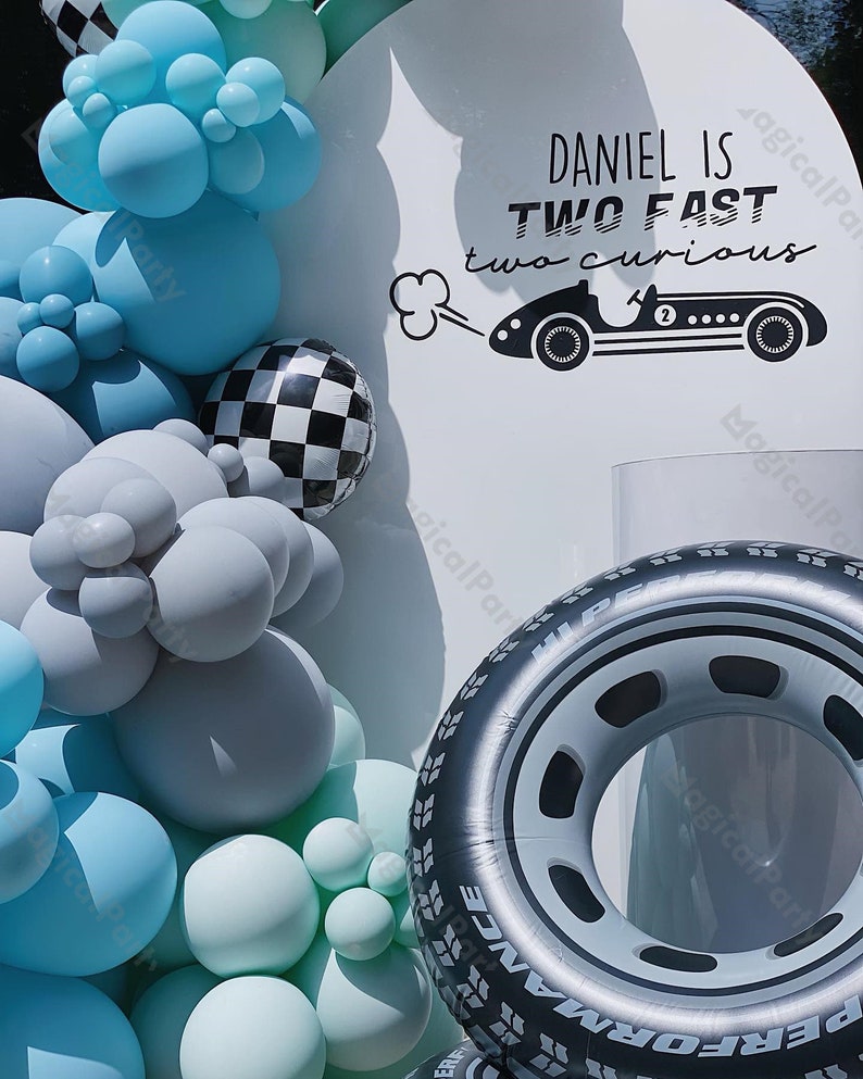 15ft Retro Race Car Themed DIY Balloon Garland Kit | Birthday Car ...