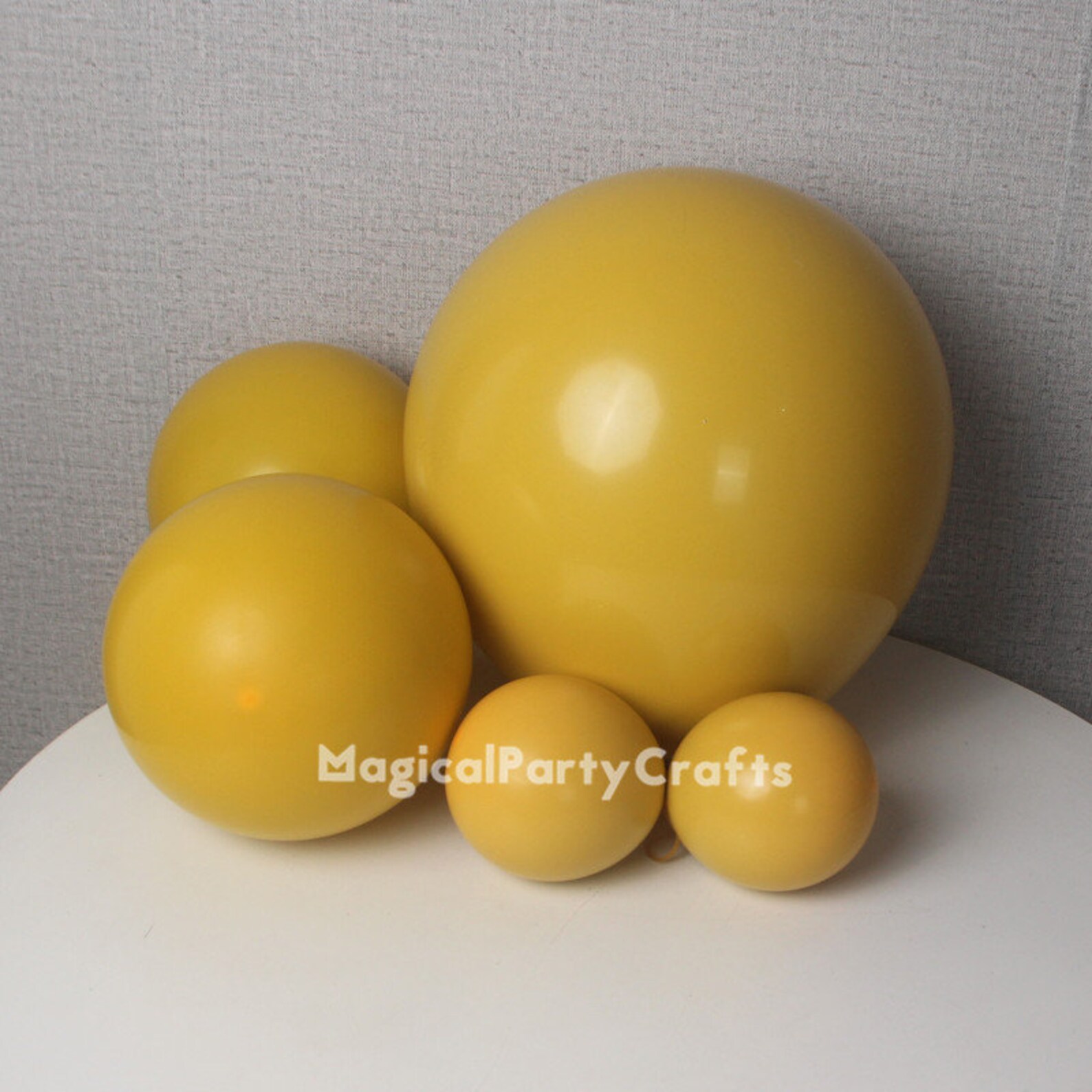 134pcs Double Ginger Balloon Garland Kit Yellow Latex Balloon - Etsy