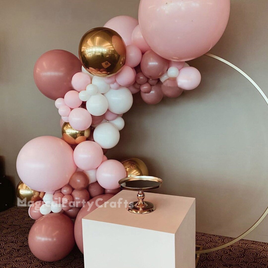 82pcs Retro Dusty Pink Balloon Garland Kit Maca Baby Pink Gold - Etsy