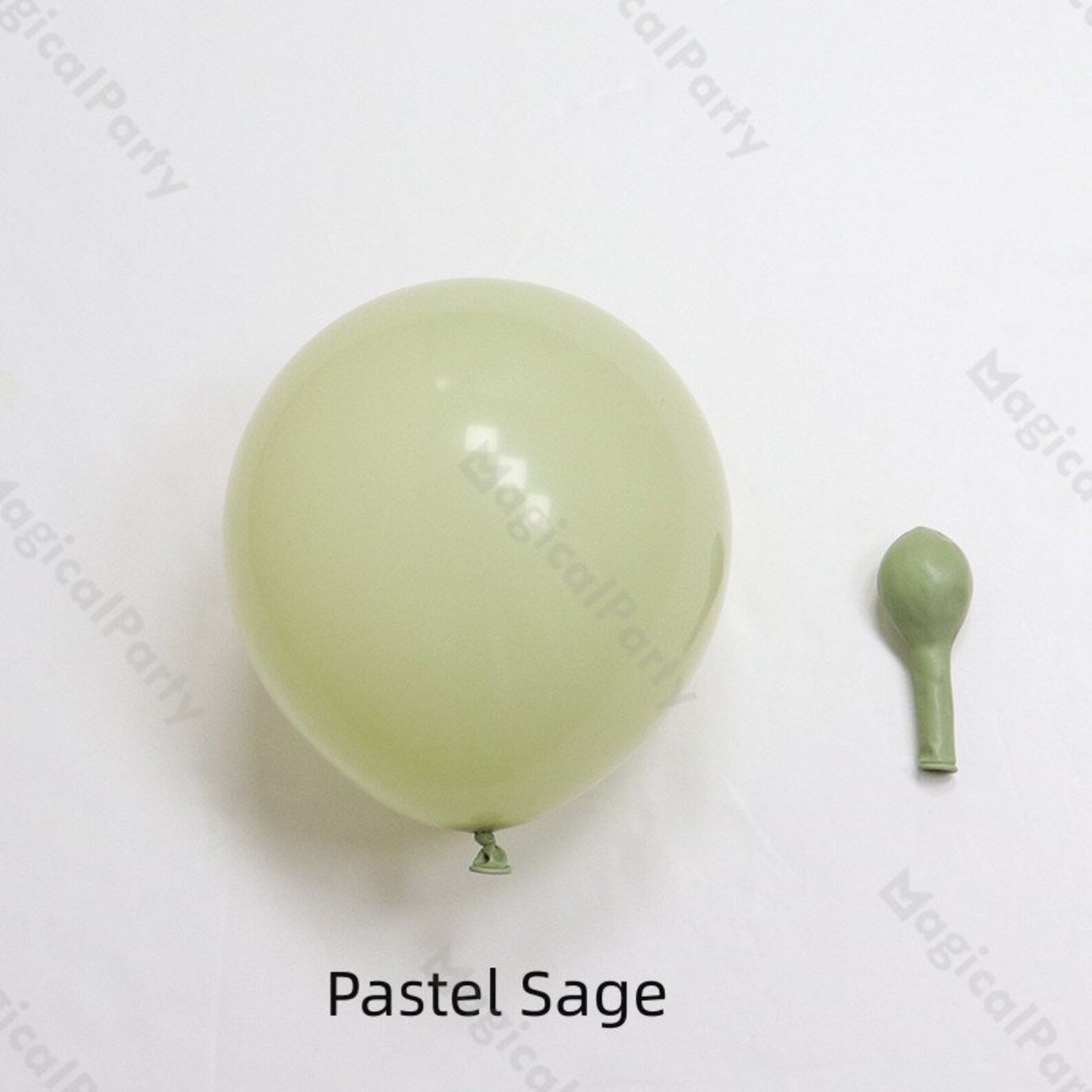 97/138pcs Retro Pastel Sage Balloon Garland Arch Kit With White, Grey ...