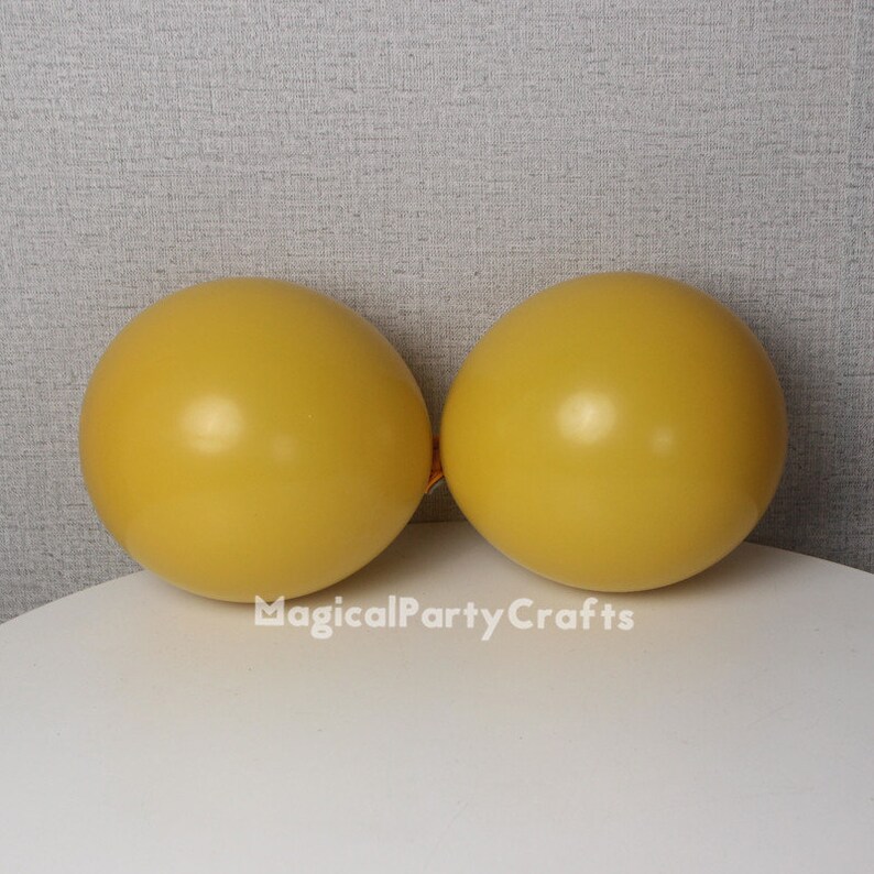 134pcs Double Ginger Balloon Garland Kit Yellow Latex Balloon - Etsy