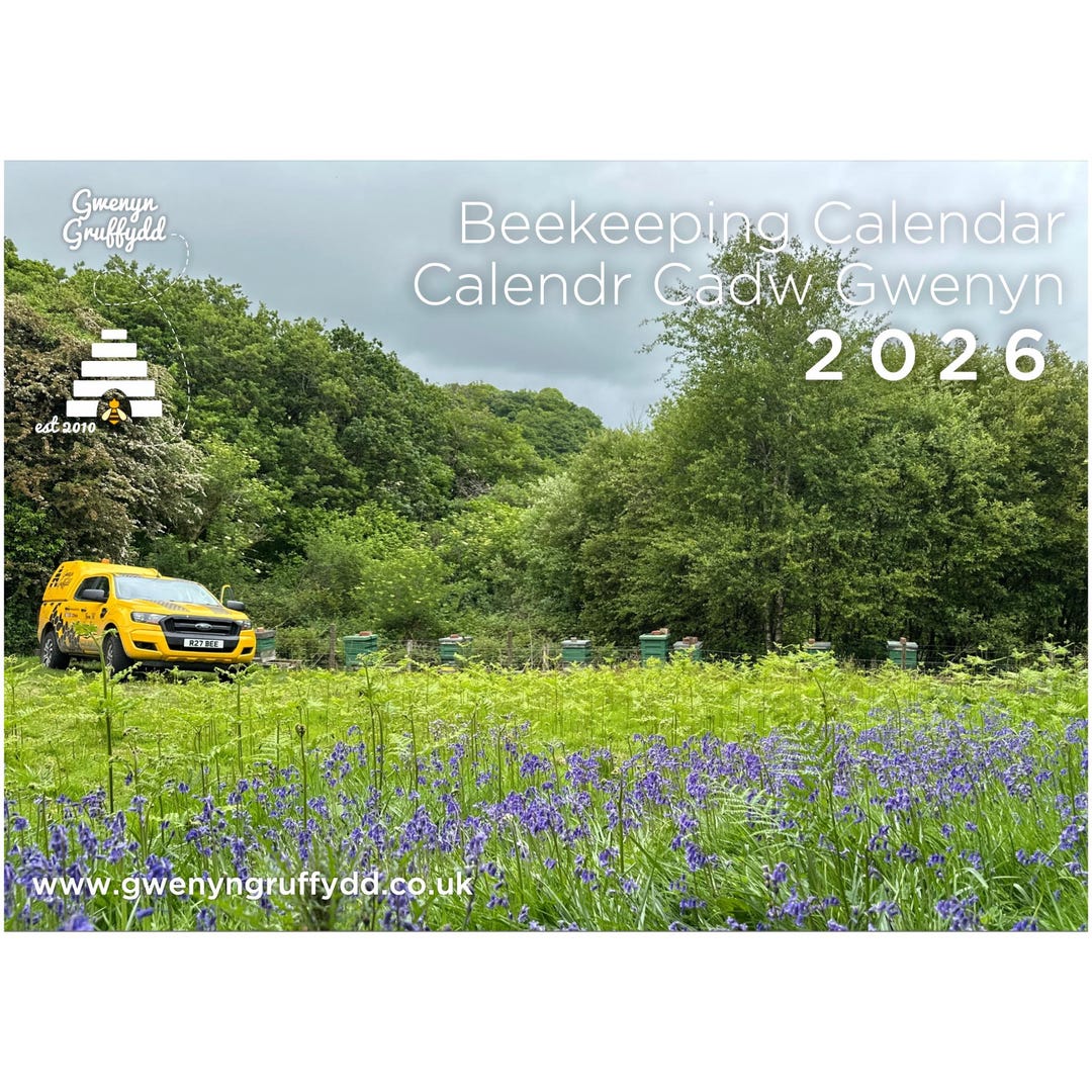 2026 A3 Bees Honeybees Beekeeping Calendar Welsh & English Wall A4 ...