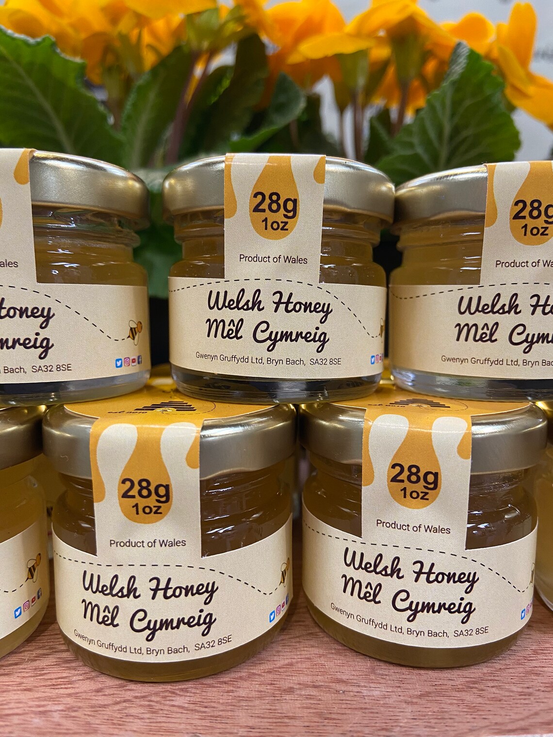 35 X 28g Mini Welsh Raw Honey Jars Wedding Favours Breakfast - Etsy UK
