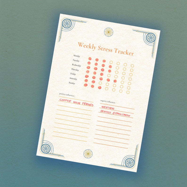 Stress Tracker BUNDLE - Etsy
