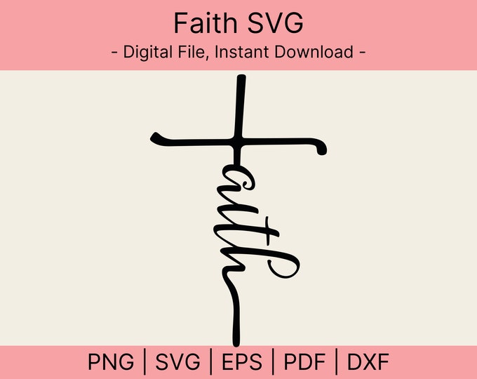 Faith Svg - Etsy