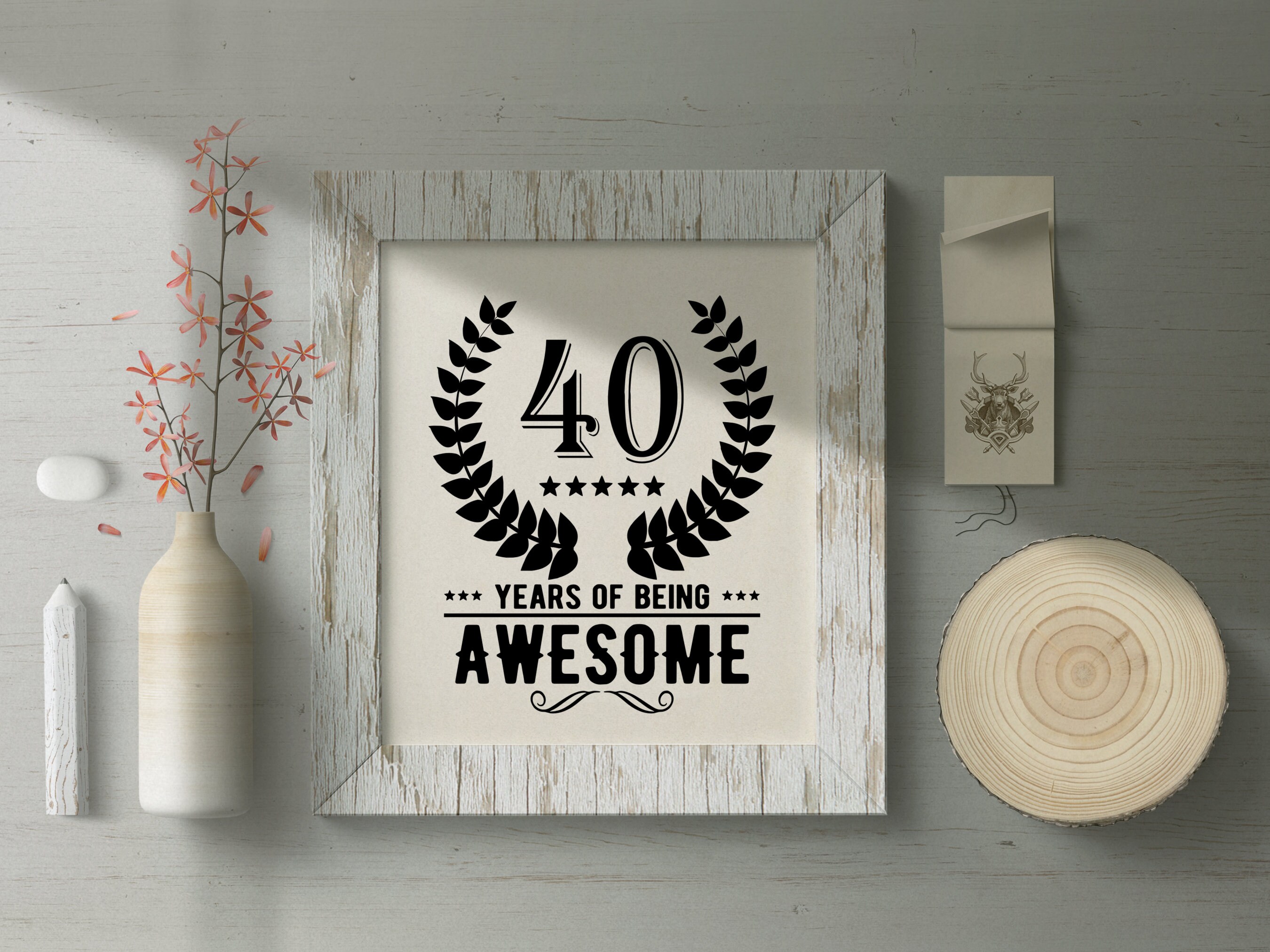 Funny 40th Birthday , 40 Years Party Svg , 40th Birthday Gifts for ...