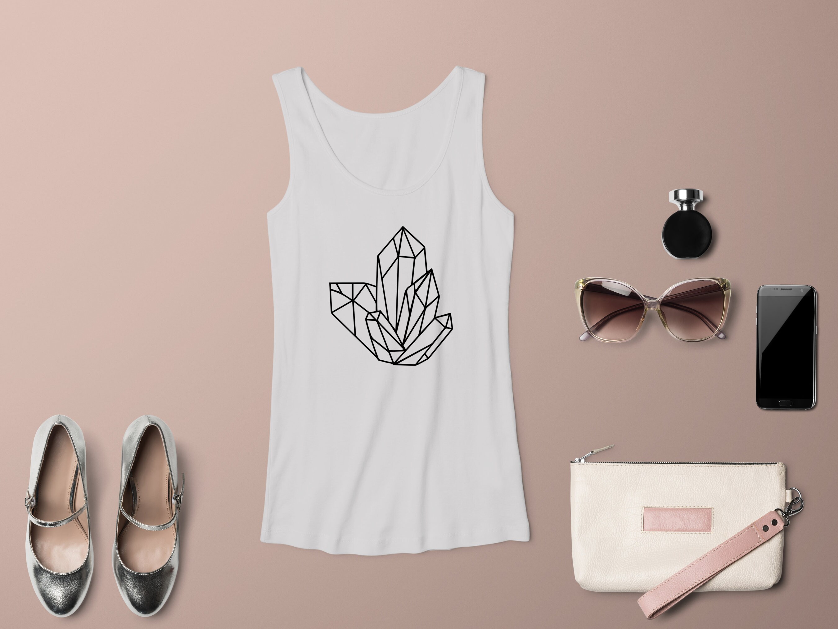 Gemstone Svg, Crystal Svg File, Crystal Cluster SVG, Rocks and Minerals ...