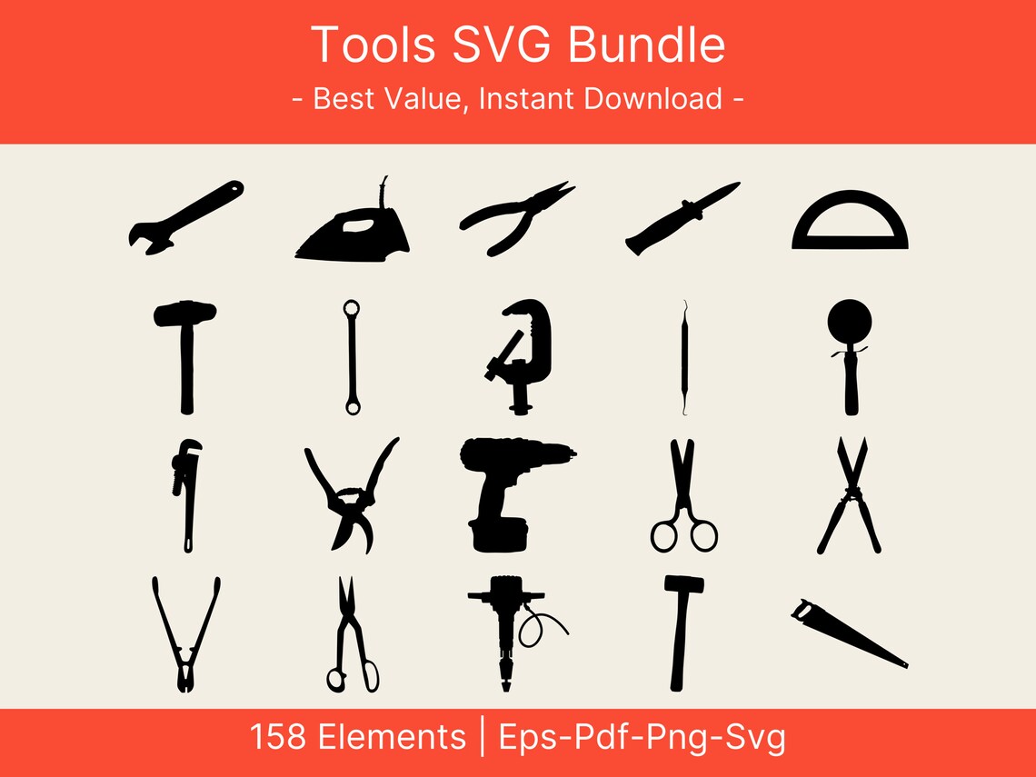 158 Mechanic Tools Bundle Svg Tools Clipart Tools - Etsy