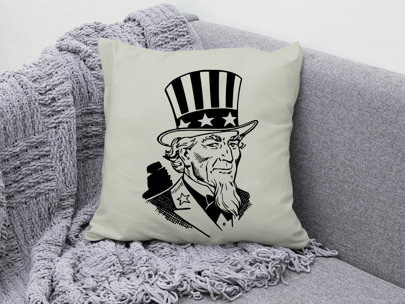 Uncle Sam Svg, Vintage Uncle Sam Drawing Svg, American Icon Svg ...