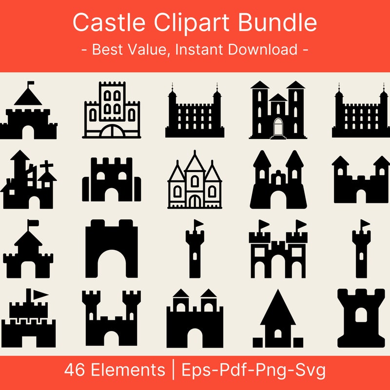 Castle Svg - Etsy