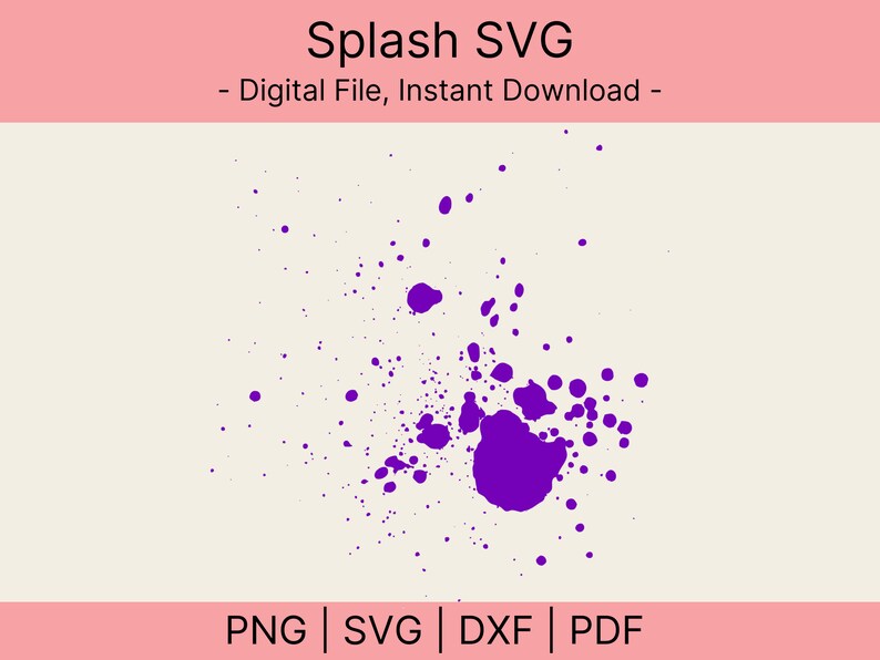 Paint Splatter SVG, Bundle, Paint Splats Svg, Paint Svg, Clipart, Cut ...