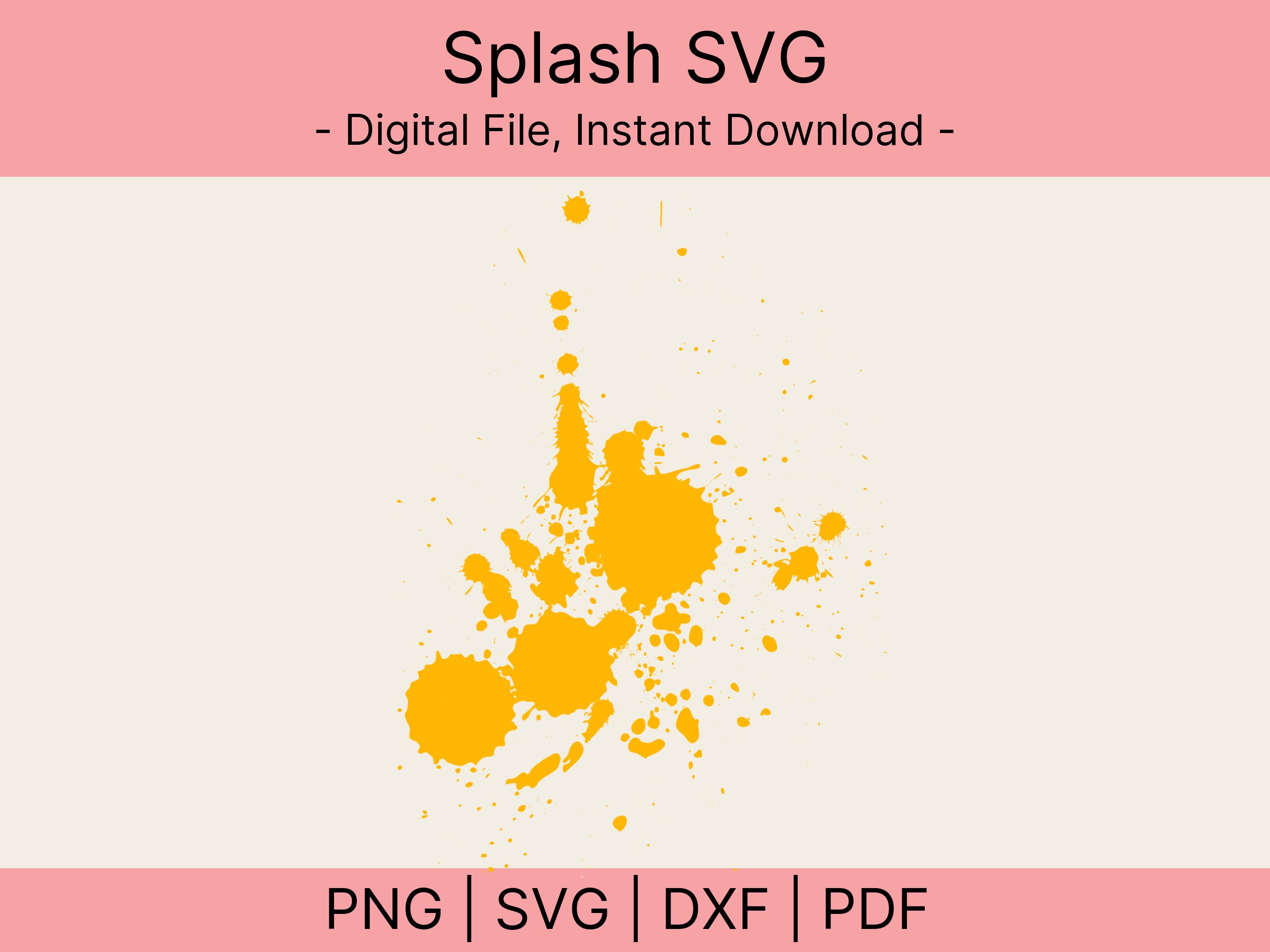 Paint Splatter SVG, Bundle, Paint Splats Svg, Paint Svg, Clipart, Cut ...