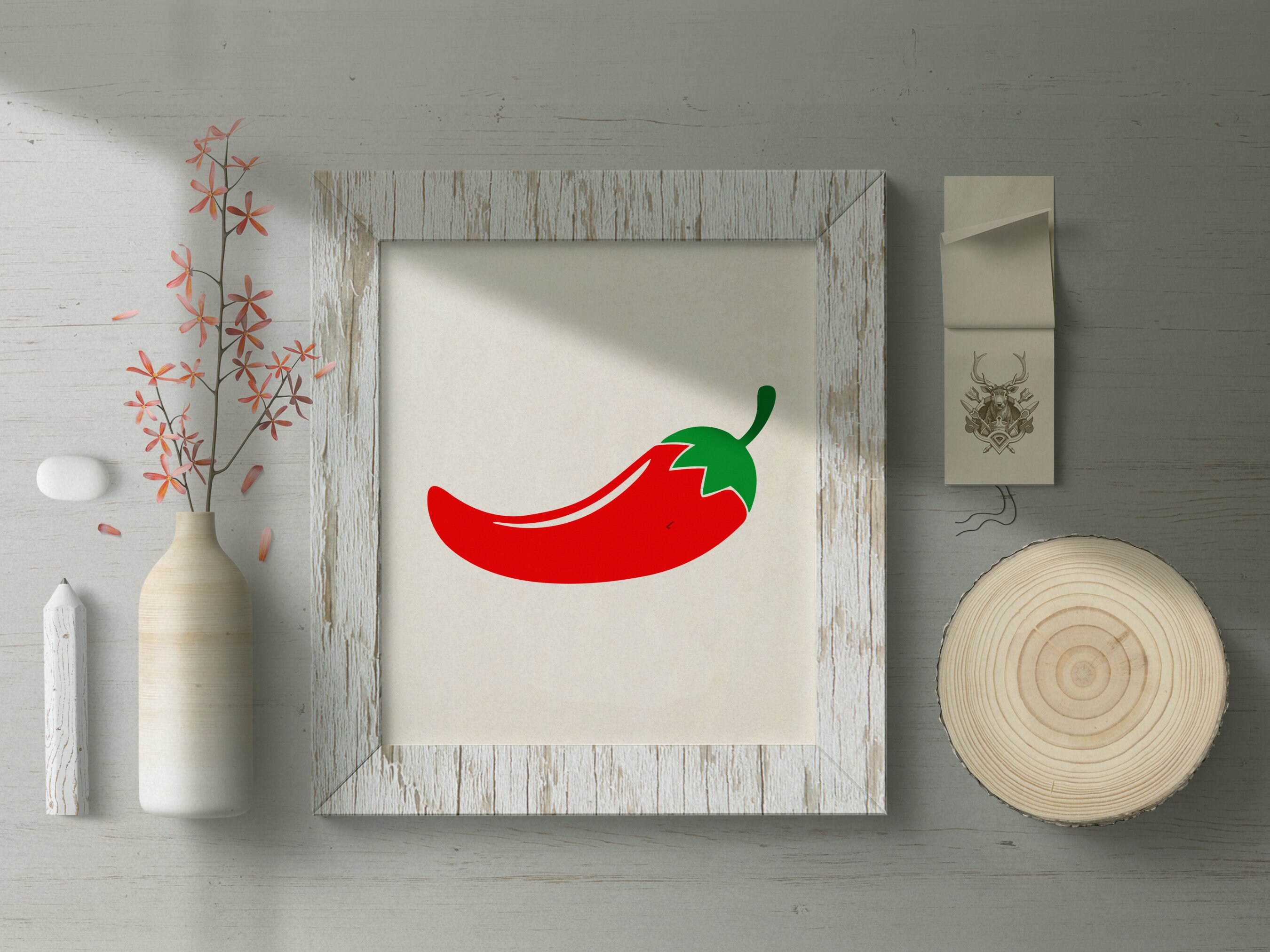 Hot Red Chili Pepper Svg Instant Digital Download, Vector Cut File for ...