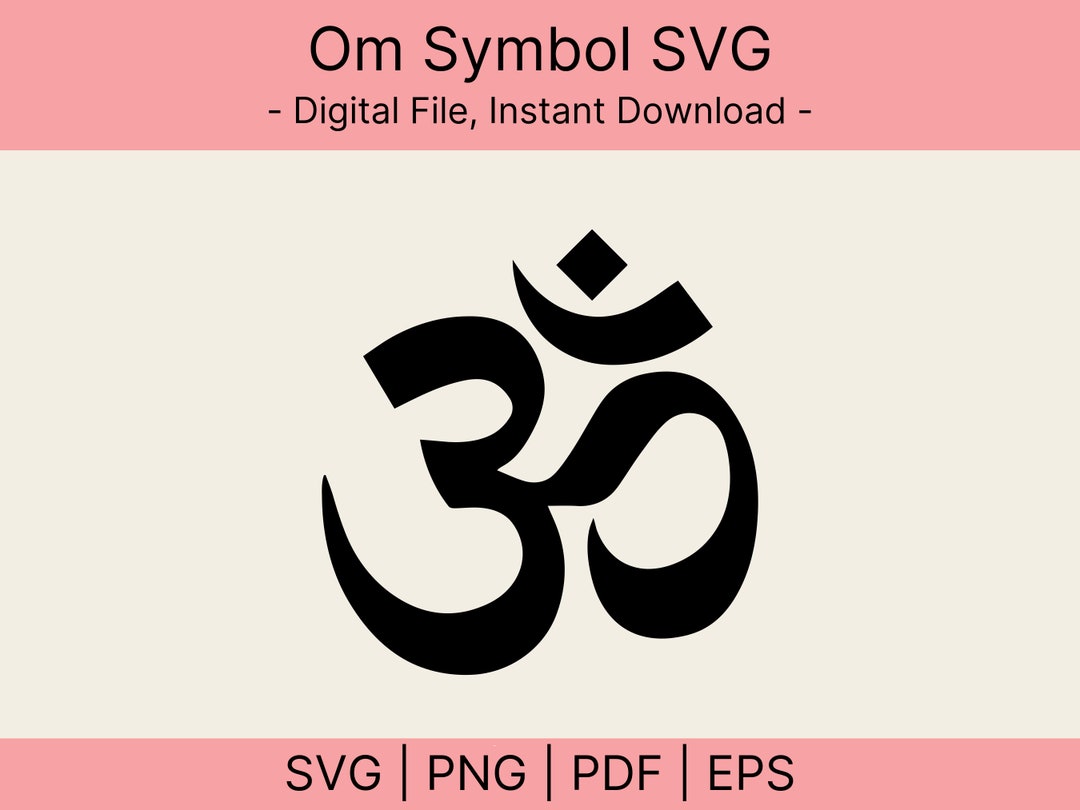 Om Svg, Ohm Svg, Mantra Svg, Meditation Svg, Namaste Svg, Vector Cut ...