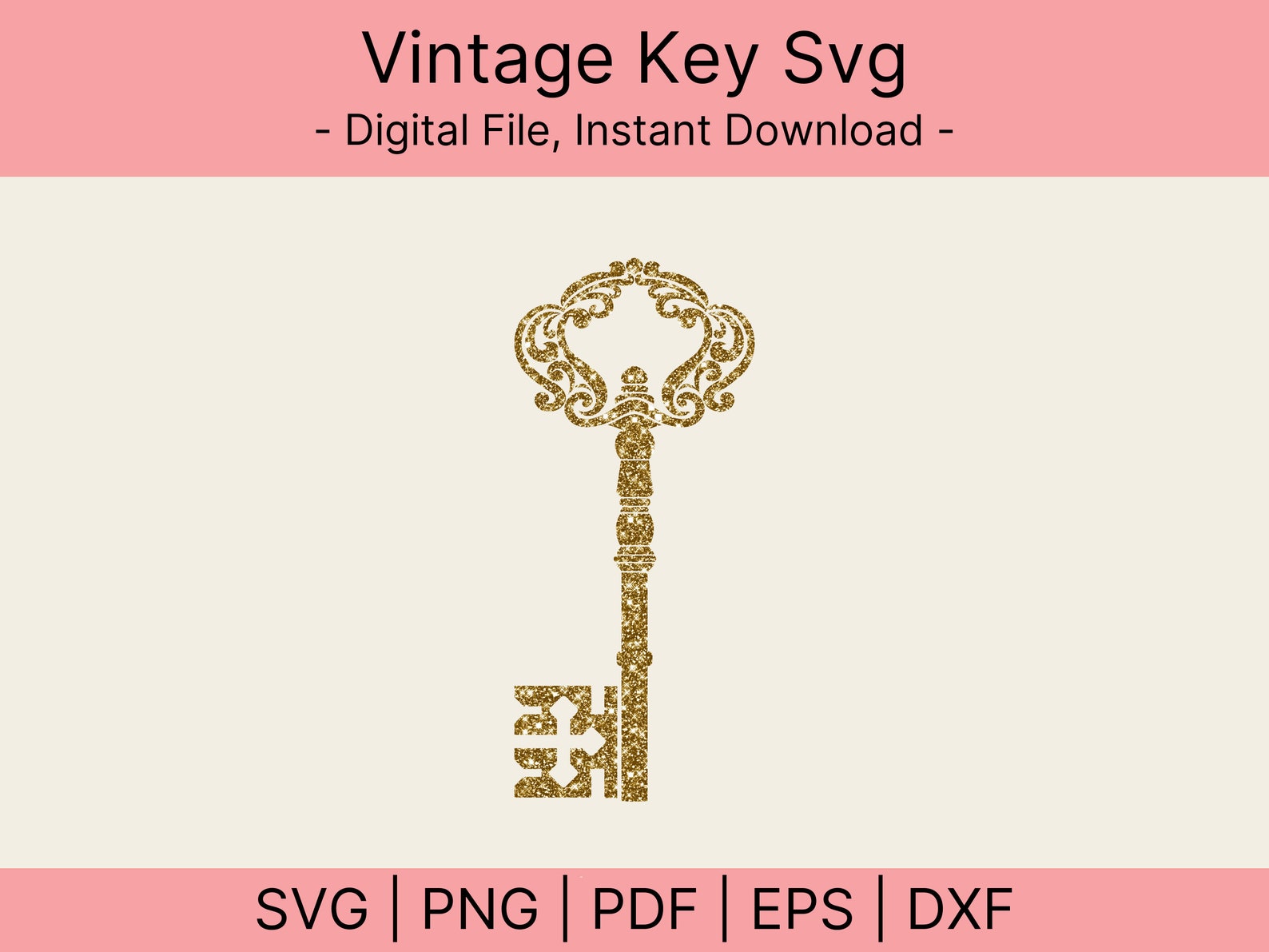 Retro Key SVG, Vintage Key, Key Svg, SVG Vector Cut File for Cricut ...