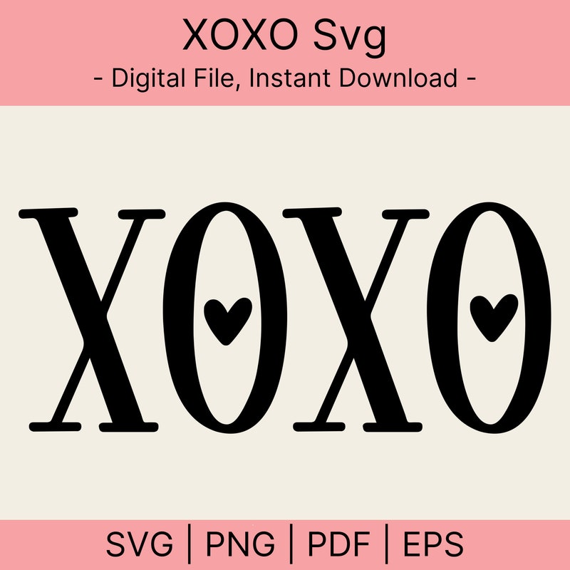 Xoxo Svg - Etsy
