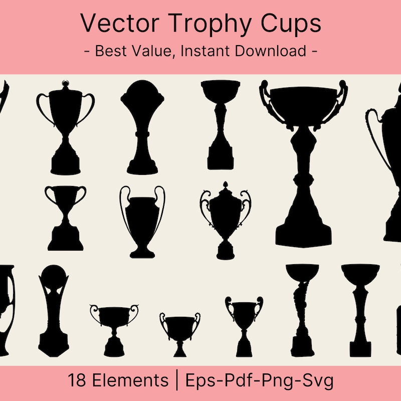 Trophy Svg - Etsy