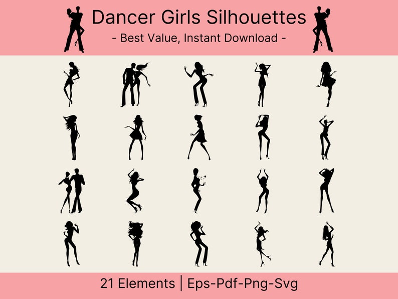 Dancer Girl SVG Bundle, Dance Svg Bundle, Dance Svg, Dance Team Svg ...